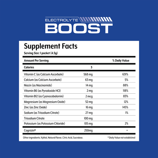 Electrolyte Boost® with Cognizin® - 14 Pack